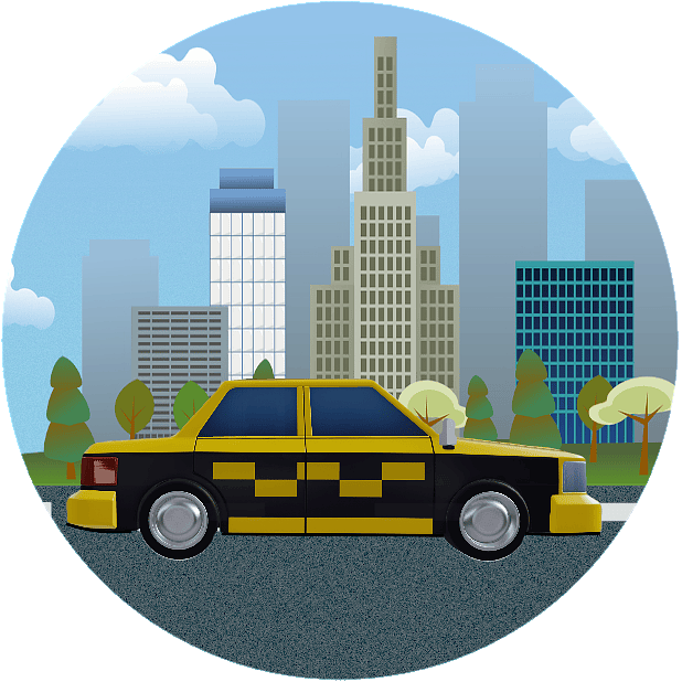 Taxi City Urban - Free GIF on Pixabay