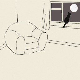 Moon Black Cat Window - Free GIF on Pixabay - Pixabay