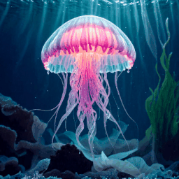 Jellyfish Aquarium Sea Ai - Free GIF on Pixabay