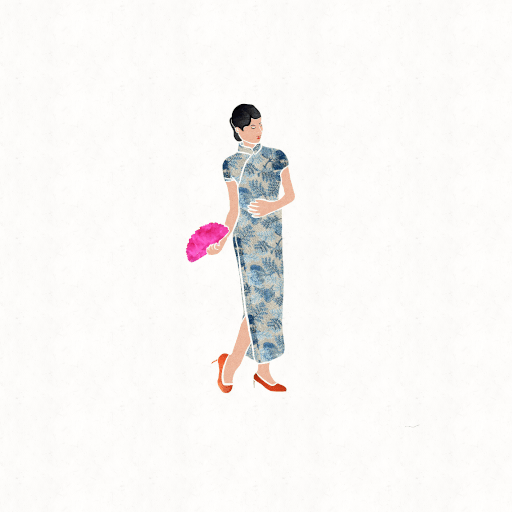 Ventilador Danza Cheongsam - GIF gratis en Pixabay