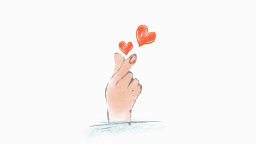 Heart Hand Gesture - Free GIF on Pixabay