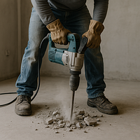 Concrete drilling noise indoor | Musik Bebas Royalti - Pixabay