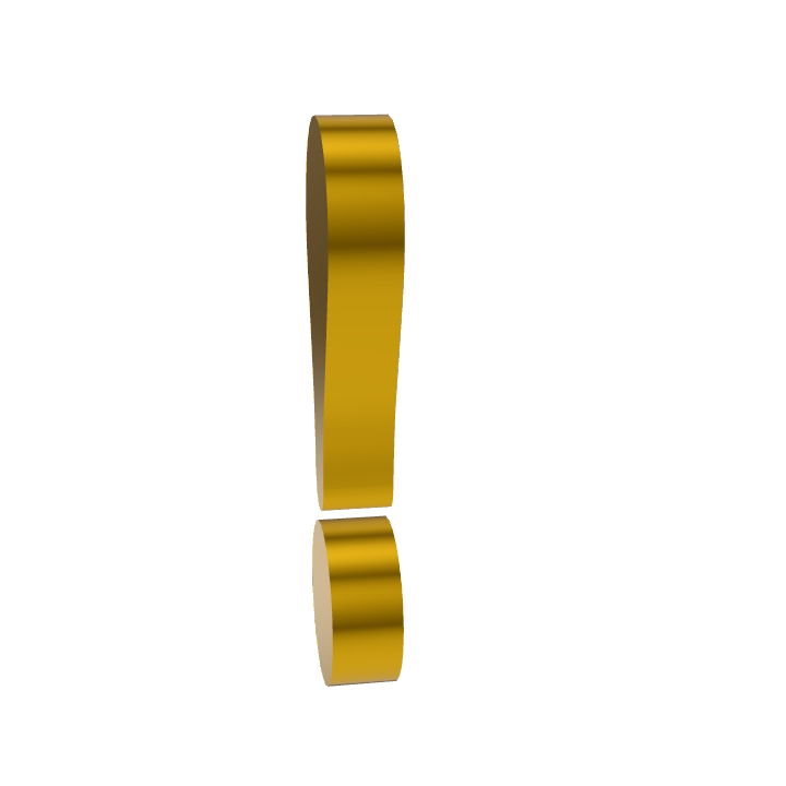 Exclamation Mark - Free 3D Models on Pixabay