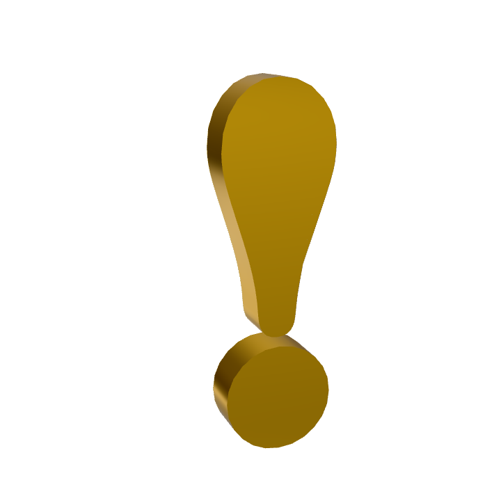 Exclamation Mark - Free 3D Models on Pixabay