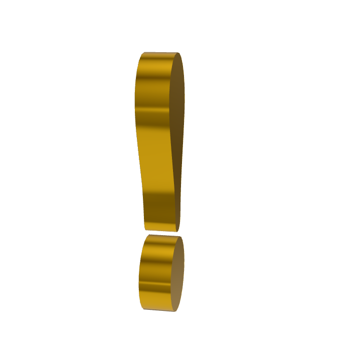Exclamation Mark - Free 3D Models on Pixabay