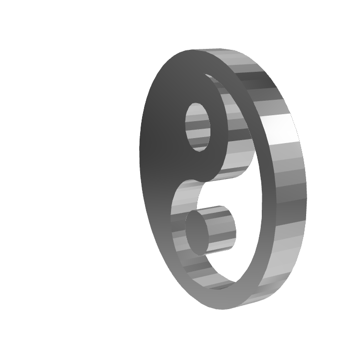 Yin Yang - Modelli 3D gratuiti su Pixabay