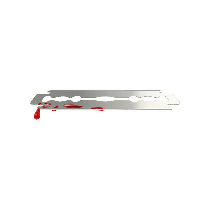 Razor Blade Blood - Free 3D Models on Pixabay