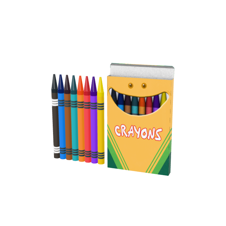 Crayons Colorful Art - Free 3D Models on Pixabay