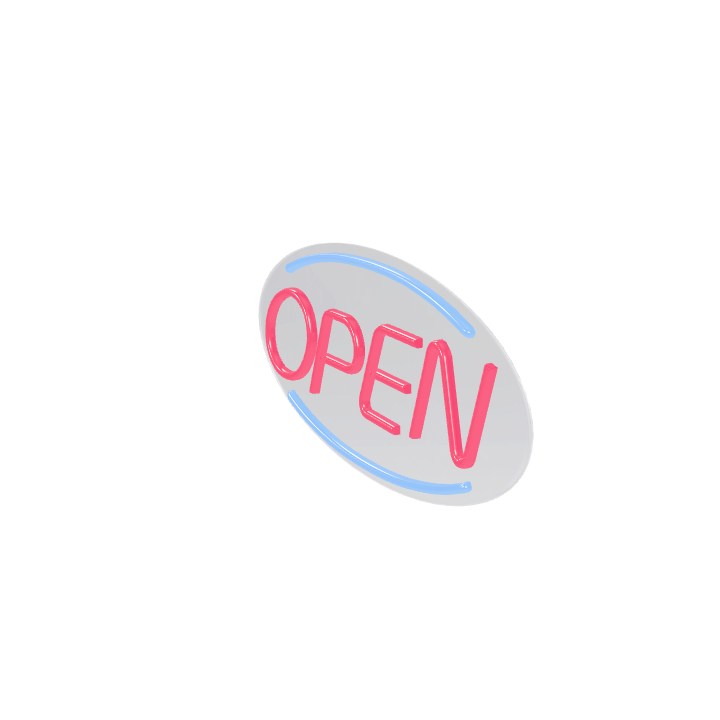 Neon-Sign Open Light - Free 3D Models on Pixabay