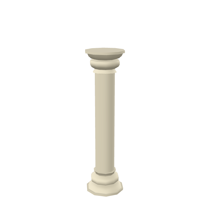 Round-Column Column Stone - Free 3D Models on Pixabay
