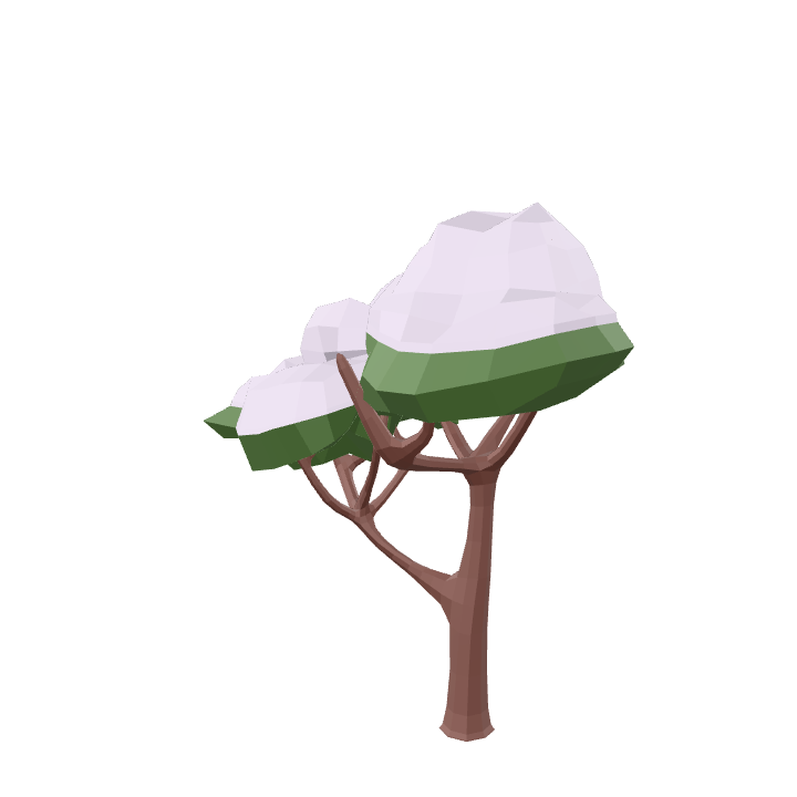 Common-Tree Snow Tree - Free 3D Models on Pixabay