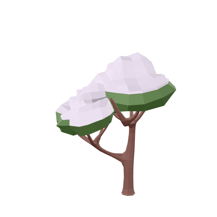 Common-Tree Snow Tree - Free 3D Models on Pixabay