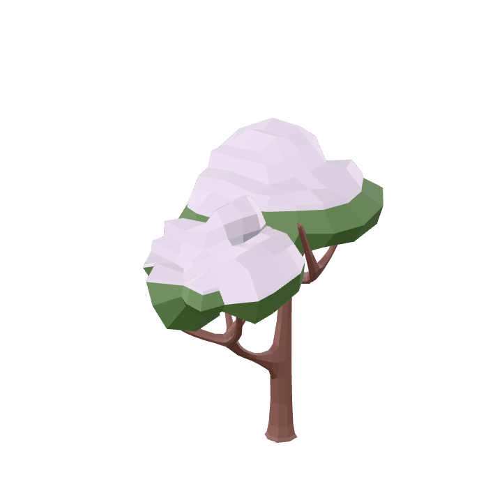 Common-Tree Snow Tree - Free 3D Models on Pixabay