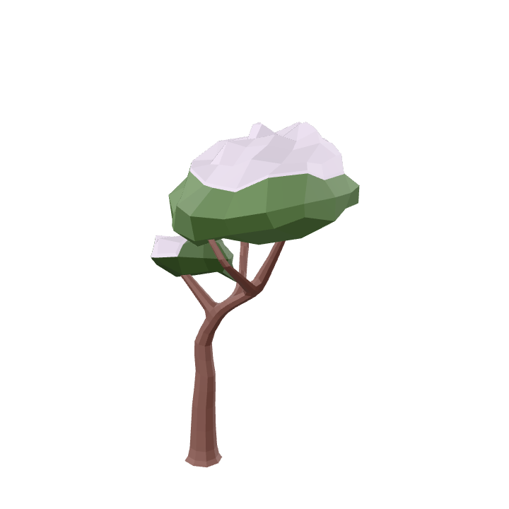 Common-Tree Snow Tree - Free 3D Models on Pixabay