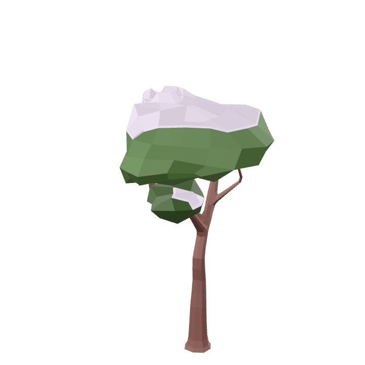 Common-Tree Snow Tree - Free 3D Models on Pixabay