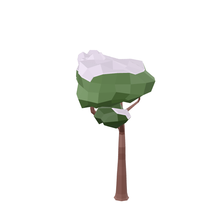 Common-Tree Snow Tree - Free 3D Models on Pixabay