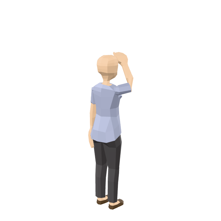 Female-Character Woman Standing - Free 3D Models on Pixabay