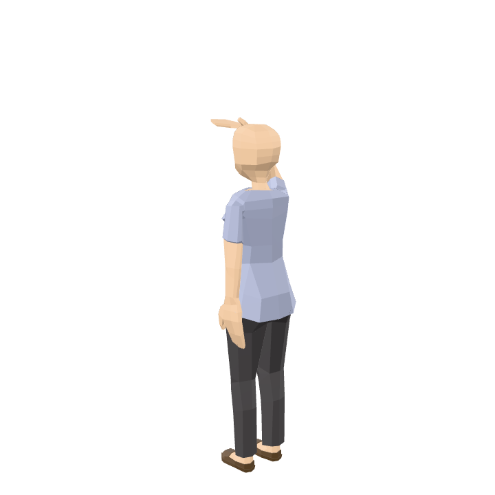 Female-Character Woman Standing - Free 3D Models on Pixabay