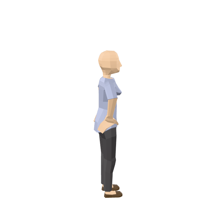 Female-Character Woman Standing - Free 3D Models on Pixabay