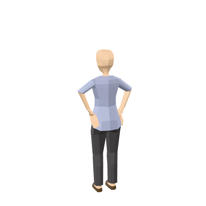 Female-Character Woman Standing - Free 3D Models on Pixabay