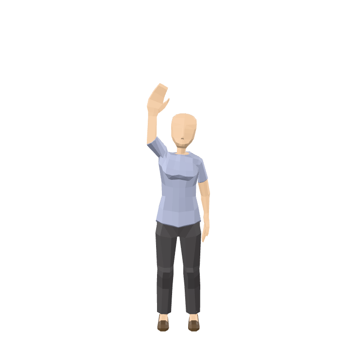 Female-Character Woman Standing - Free 3D Models on Pixabay