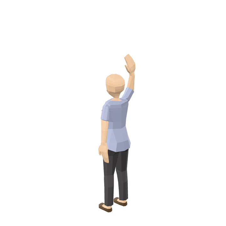 Female-Character Woman Standing - Free 3D Models on Pixabay