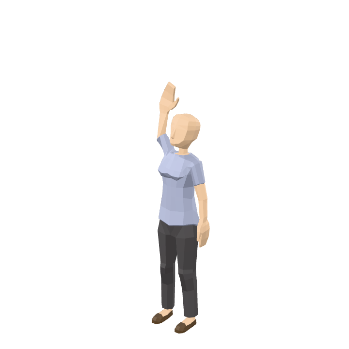 Female-Character Woman Standing - Free 3D Models on Pixabay