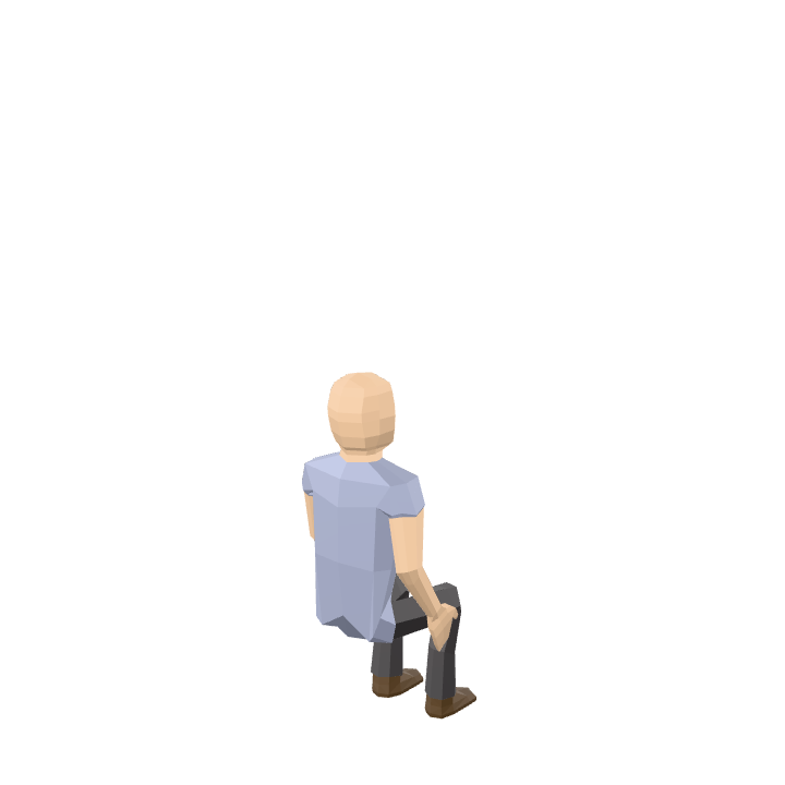 Male-Character Man Sitting - Free 3D Models on Pixabay