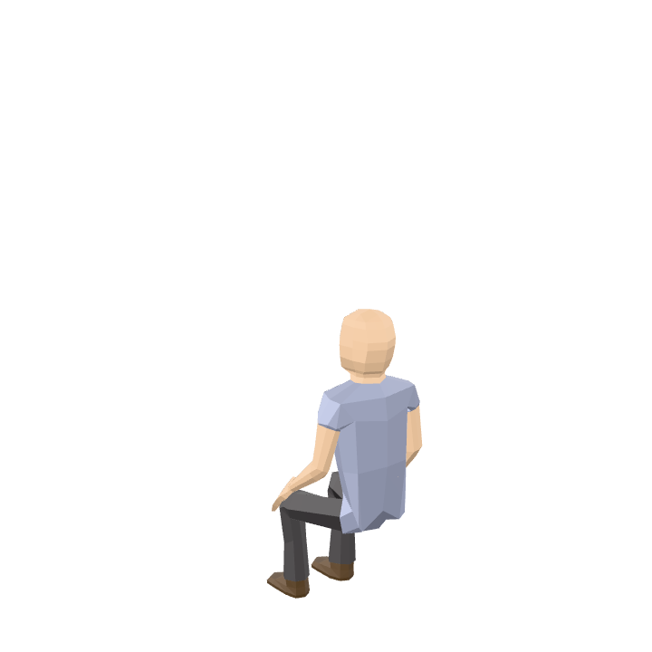 Male-Character Man Sitting - Free 3D Models on Pixabay