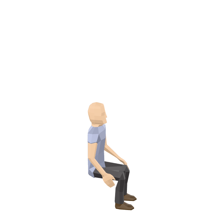 Male-Character Man Sitting - Free 3D Models on Pixabay