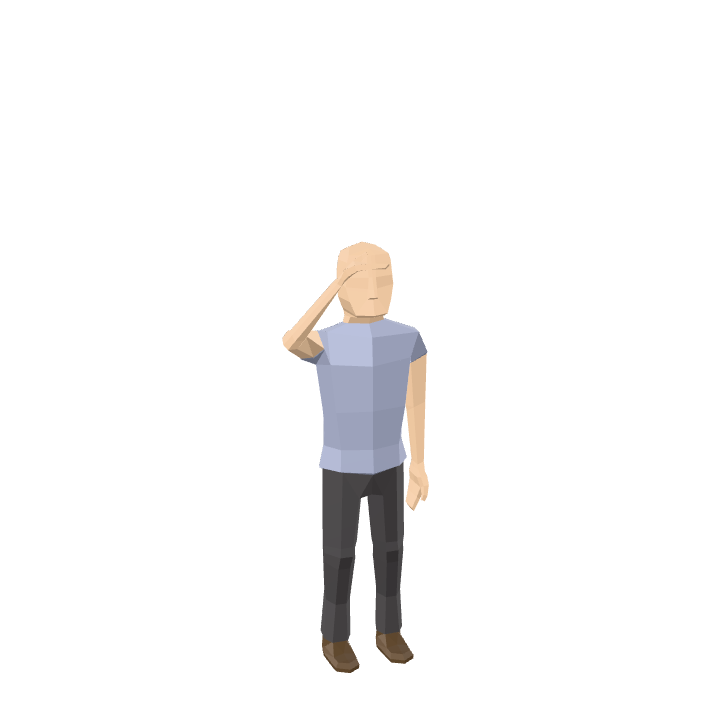 Male-Character Man Standing - Free 3D Models on Pixabay