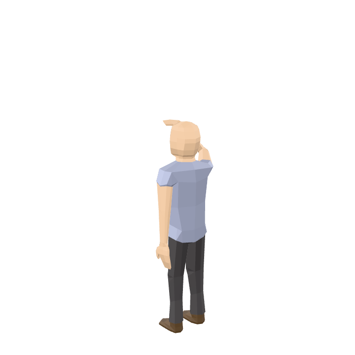 Male-Character Man Standing - Free 3D Models on Pixabay