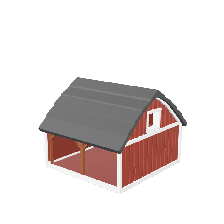 Open-Barn Barn Farm - Free 3D Models on Pixabay