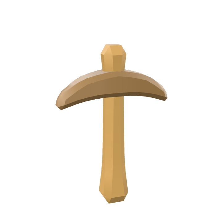 Pickaxe Wood Tool - Free 3D Models on Pixabay