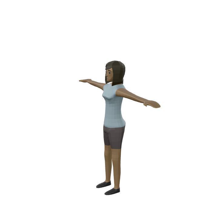 女性角色 女士 程式化的 - Pixabay 上的免费 3D 模型