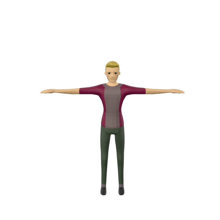 Male-Character Man Stylized - Free 3D Models on Pixabay