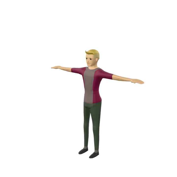 Male-Character Man Stylized - Free 3D Models on Pixabay