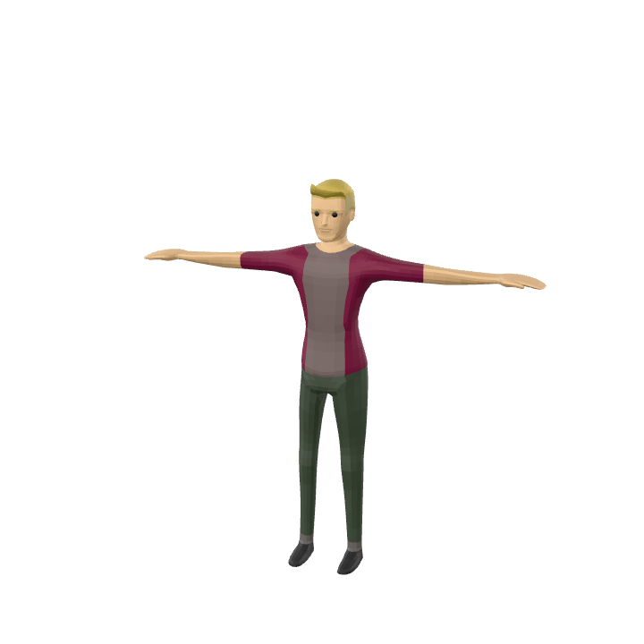 Male-Character Man Stylized - Free 3D Models on Pixabay