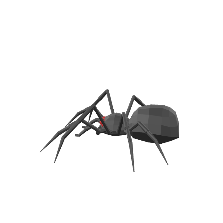 Spider Animal Black - Free 3D Models on Pixabay