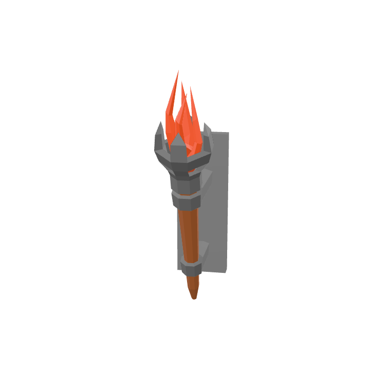 Wall-Torch Torch Fire - Free 3D Models on Pixabay