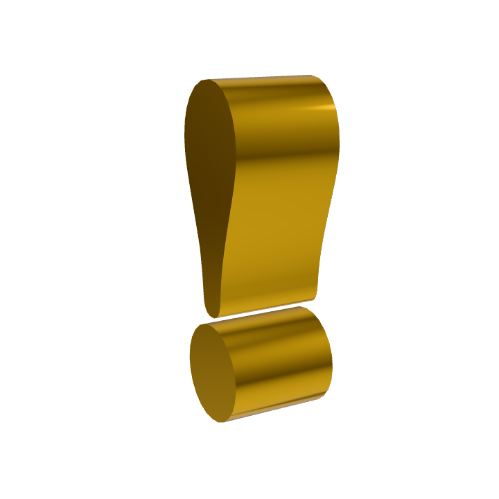 Exclamation Wow Warning - Free 3D Models on Pixabay