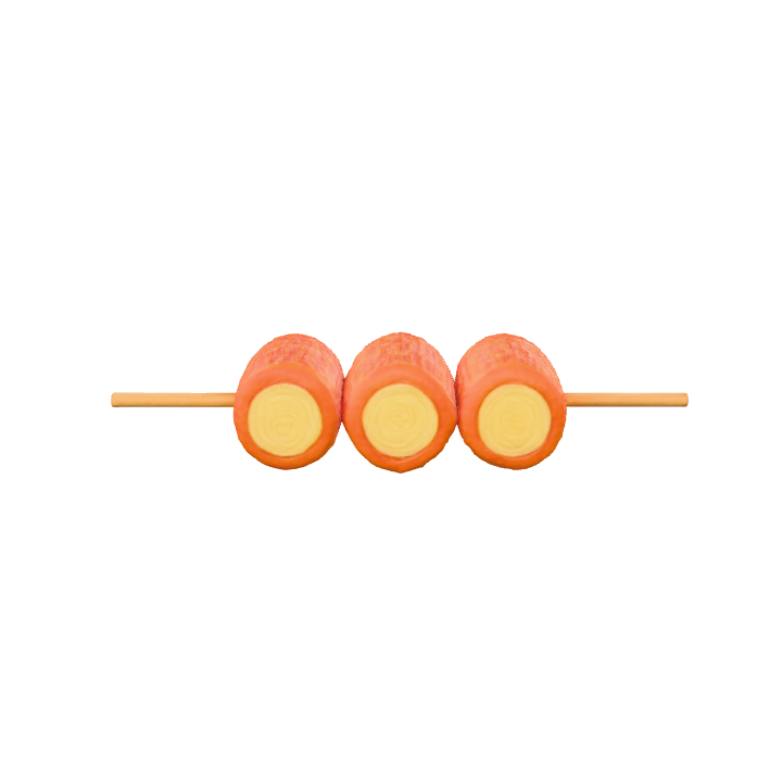 Crab Stick Surimi Skewers Street - Free 3D Models on Pixabay