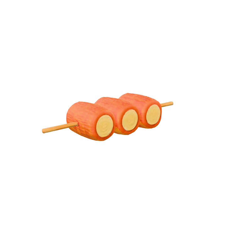 Crab Stick Surimi Skewers Street - Free 3D Models on Pixabay