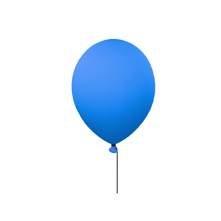 Balloon Blue Float Inflated - Free 3D Models on Pixabay