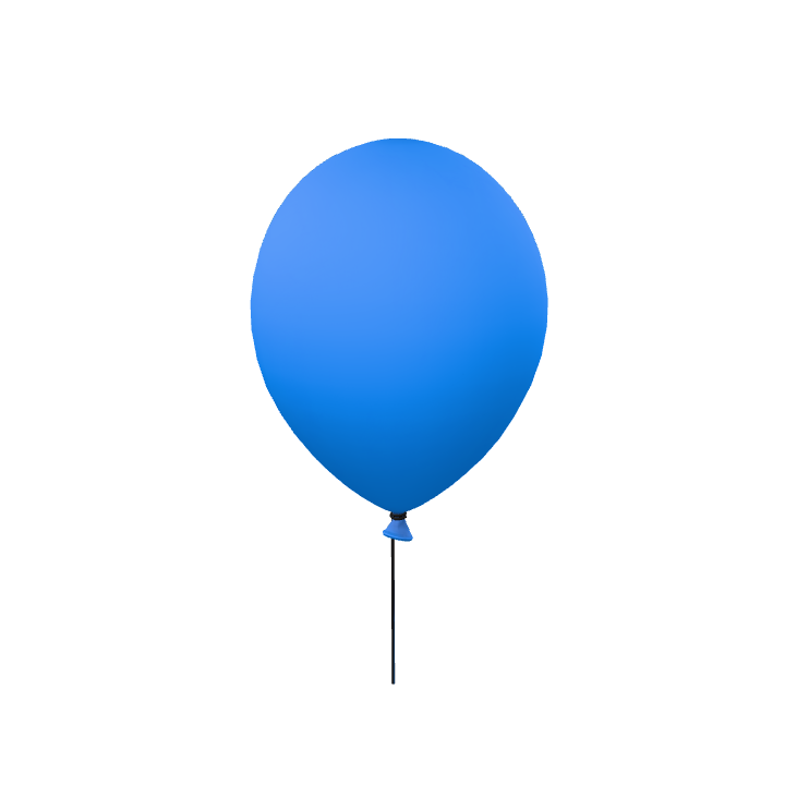 Balloon Blue Float Inflated - Free 3D Models on Pixabay