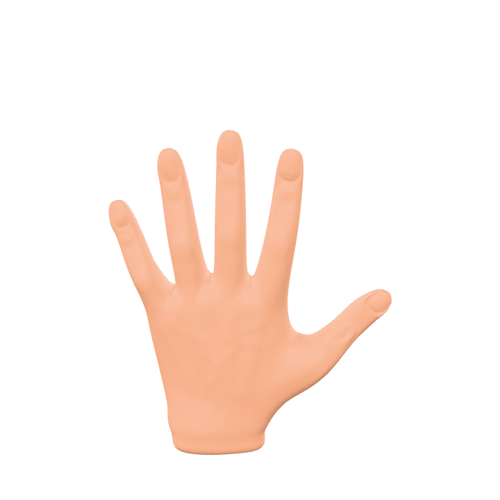 Hand Welcome Fingers - Free 3D Models on Pixabay