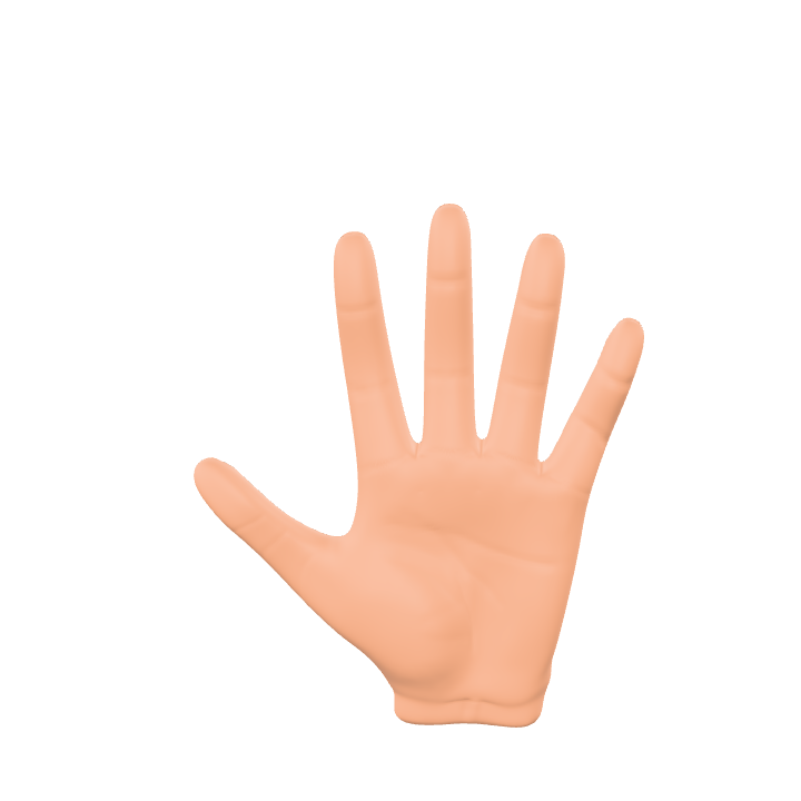 Hand Welcome Fingers - Free 3D Models on Pixabay