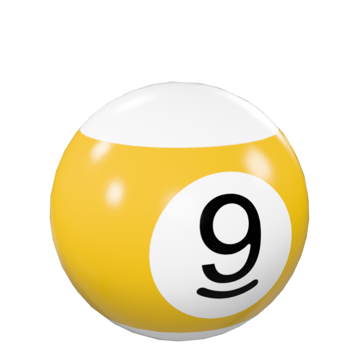Pool Ball 9 Billiard - Free 3D Models on Pixabay