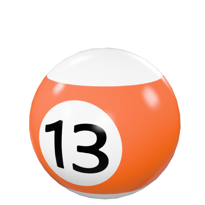 Pool Ball 13 Billiard - Free 3D Models on Pixabay
