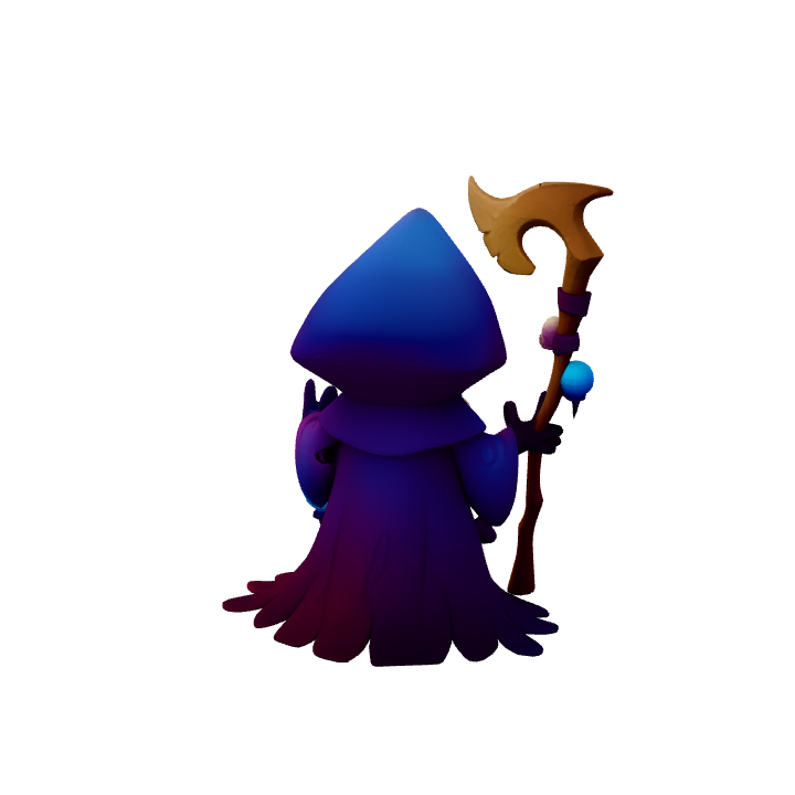 Cute Skeleton Mage Character - Free 3D Models on Pixabay